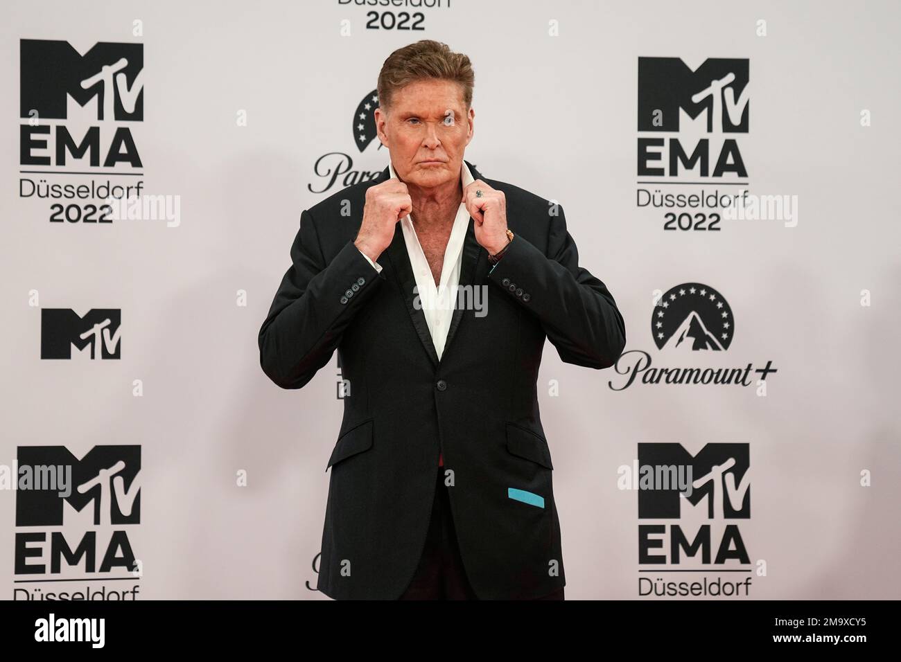 David Hasselhoff poses for photographers upon arrival at the European ...