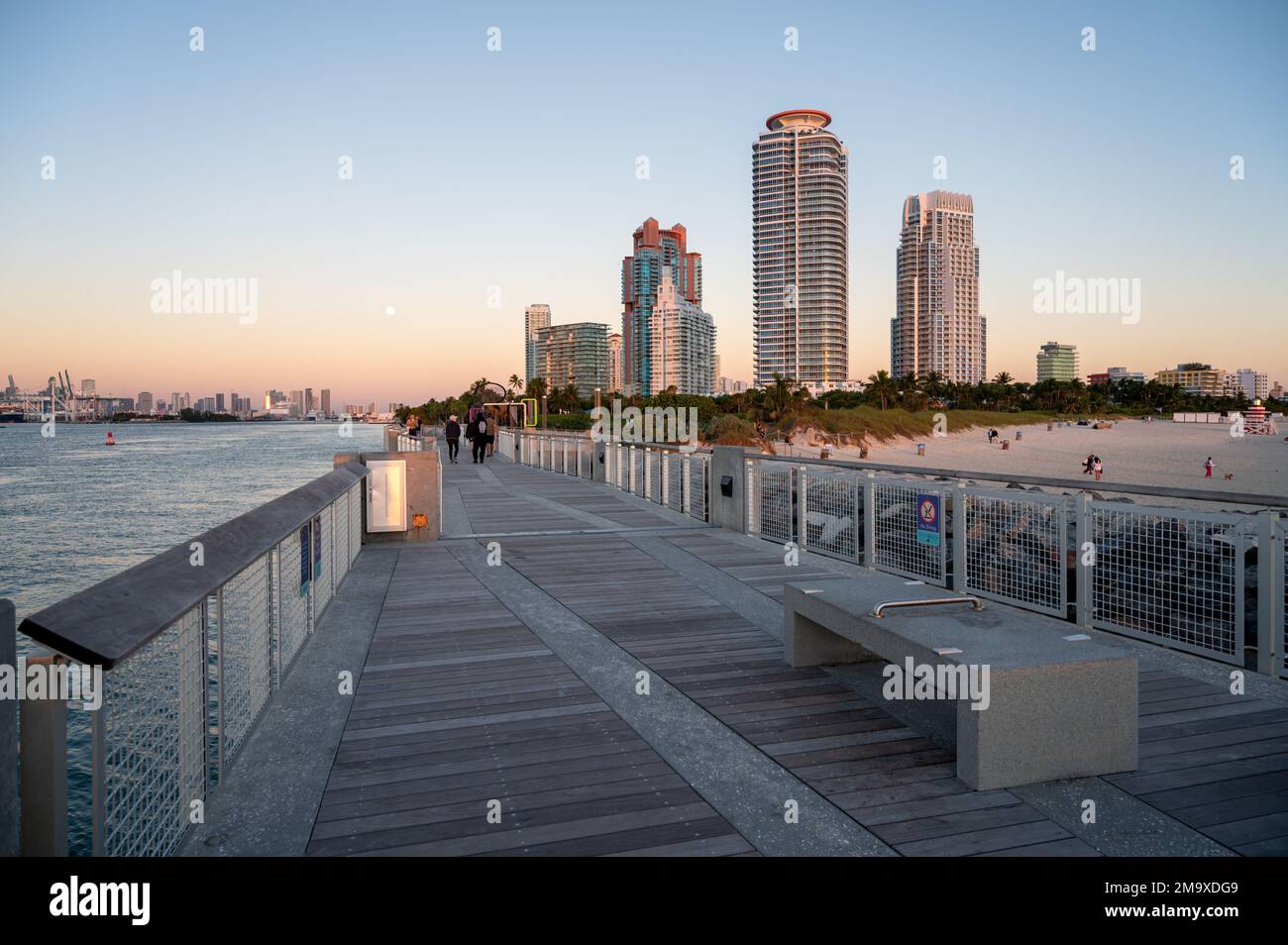 Miami Beach, Florida - January 7, 2023 - South Point Pier and entrance ...