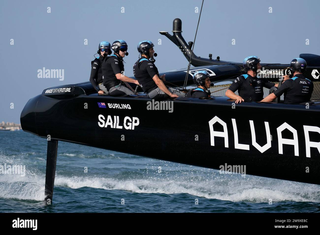 Sail GP team of New Zealand competes during the Dubai Sail Grand Prix ...