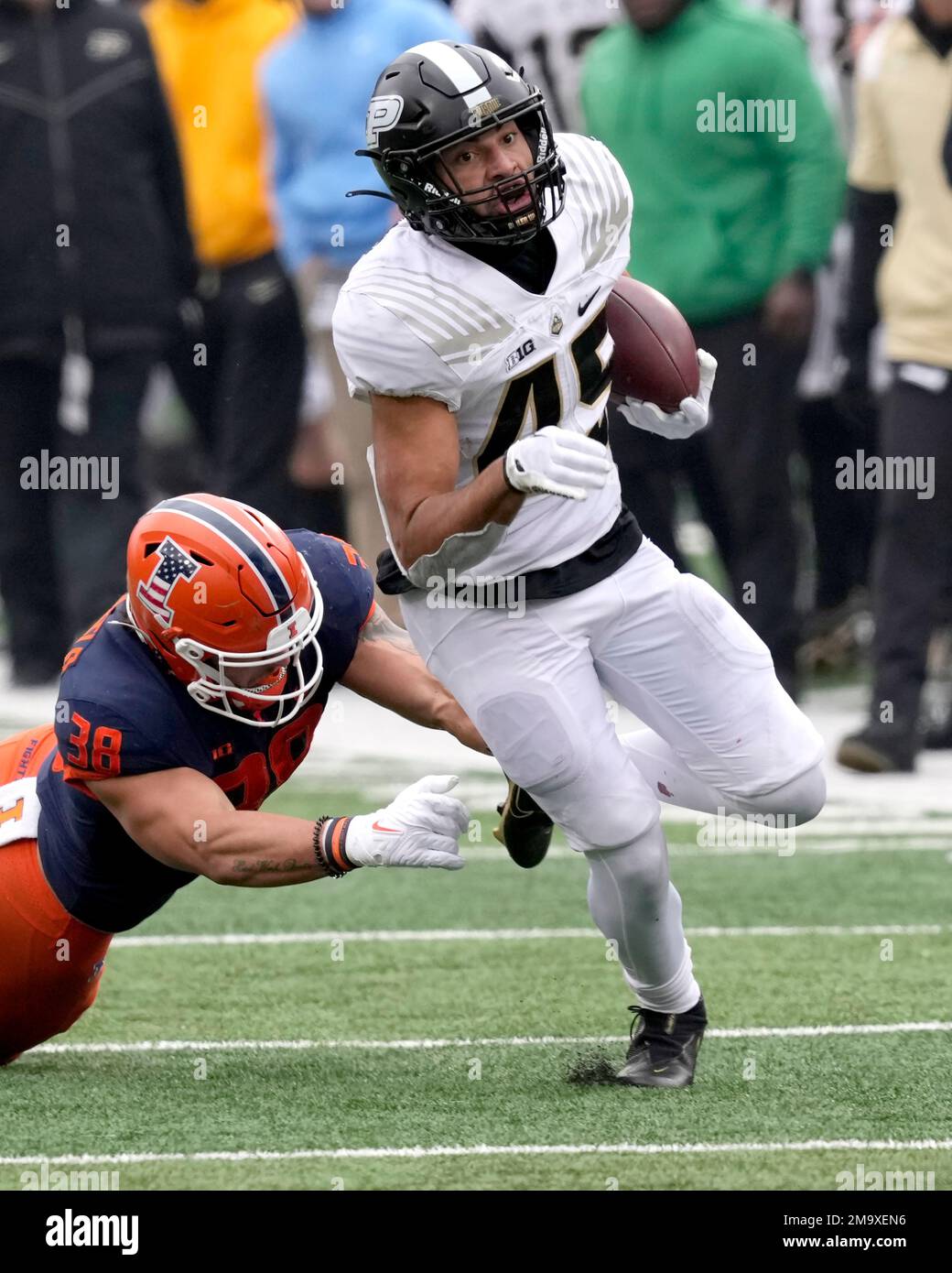 Purdue running back Devin Mockobee carries the ball during an NCAA ...