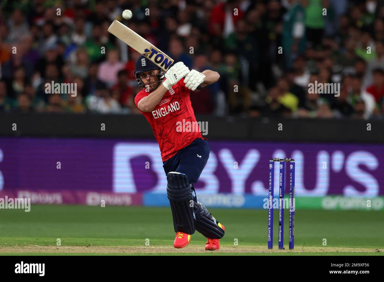 England's Phil Salt bats against Pakistan during the final of the T20 ...