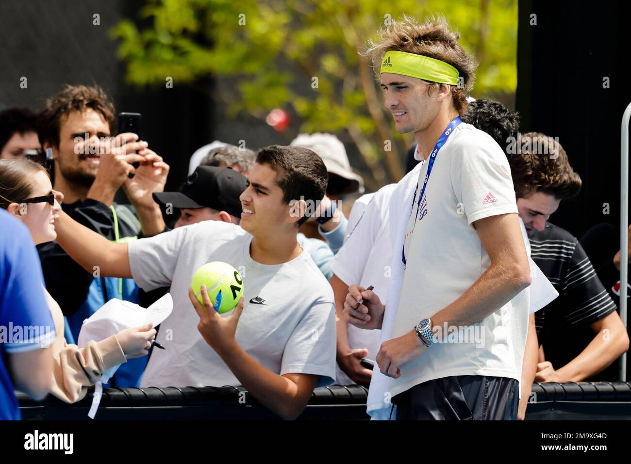 Melbourne, Australia, 19th Jan, 2023. Tennis player Alexander Zverev ...