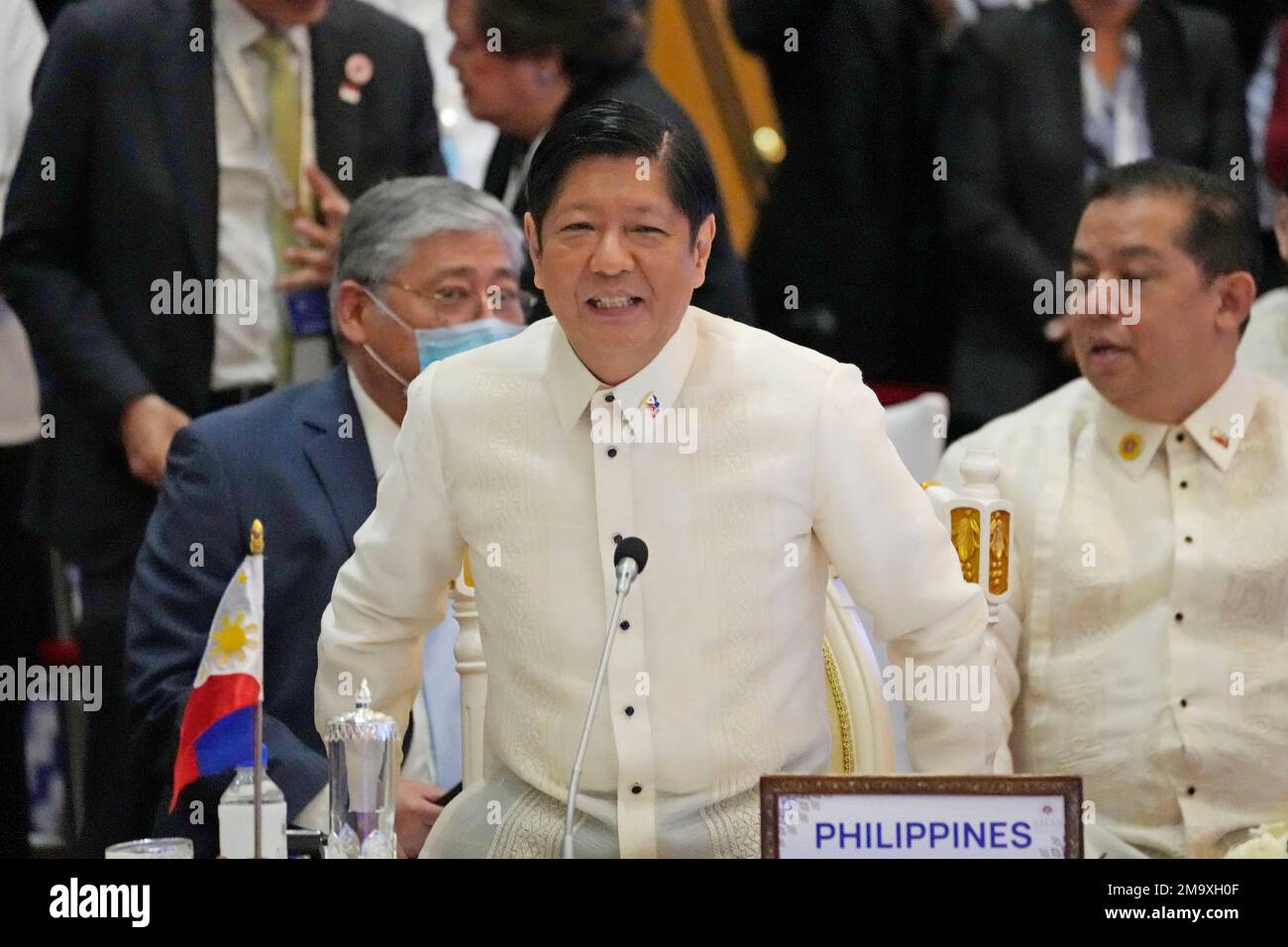 Philippine President Ferdinand Marcos Jr. stands during the ASEAN ...