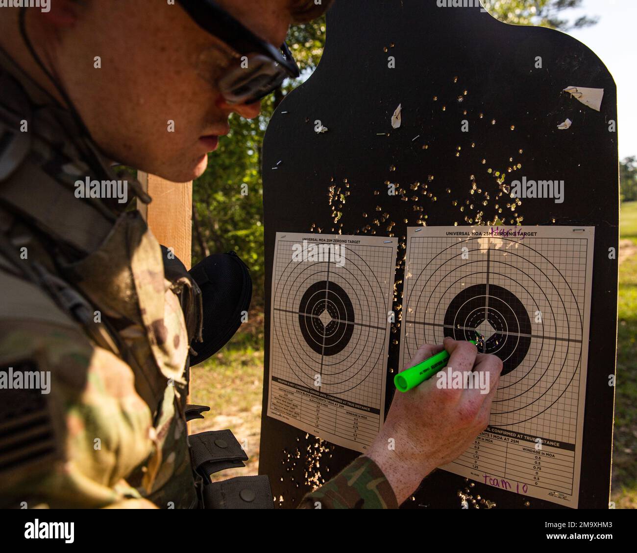 U.S. Army Spc. Jameson Harris, a visual information specialist assigned ...