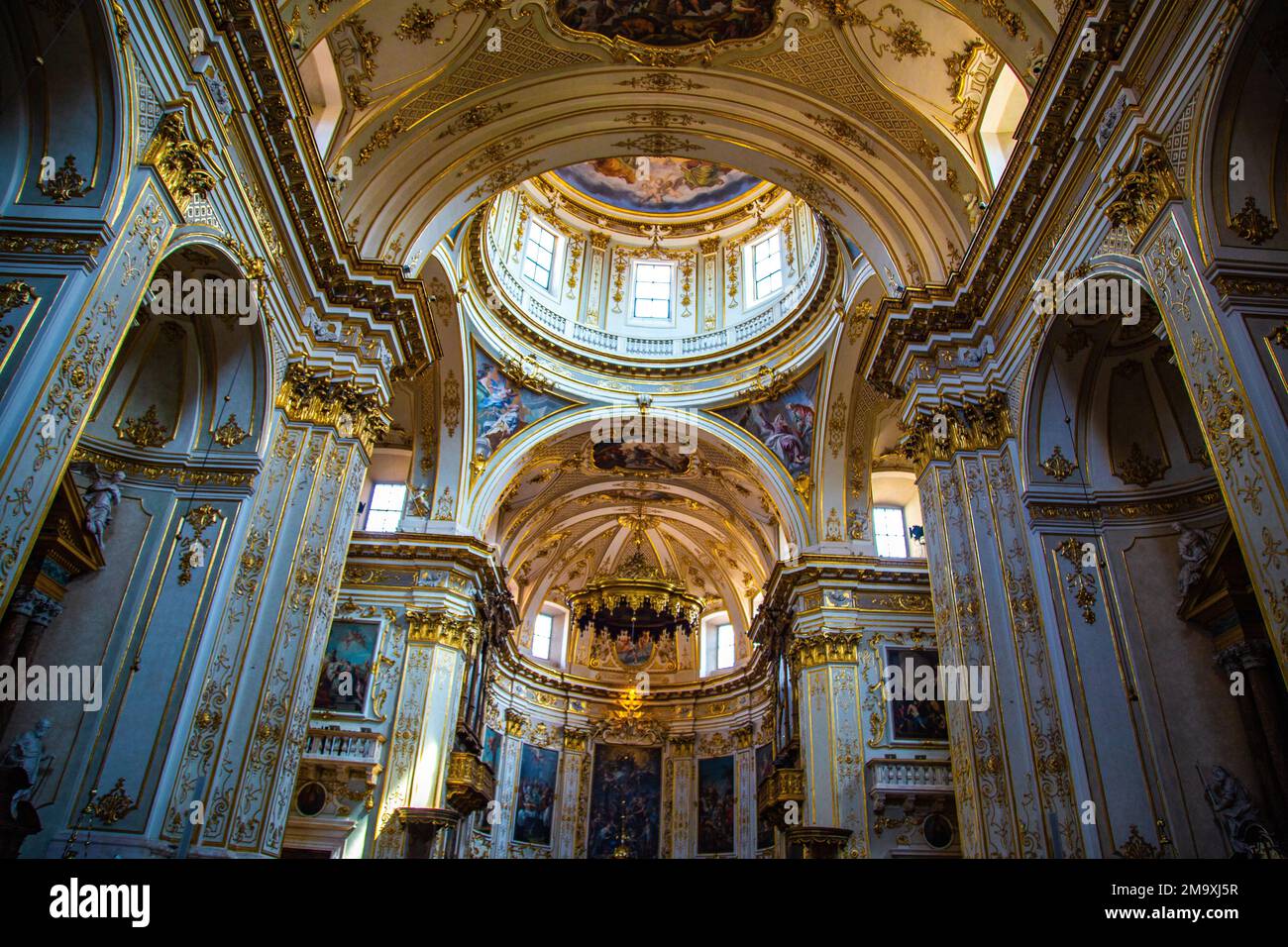Cathedral Duomo of Bergamo or Cattedrale Duomo di Bergamo e Battistero ...