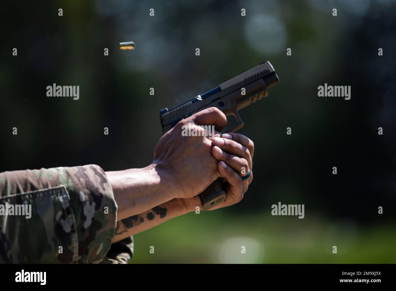 U.S. Army Spc. Joshua Cowden, a visual information specialist assigned ...