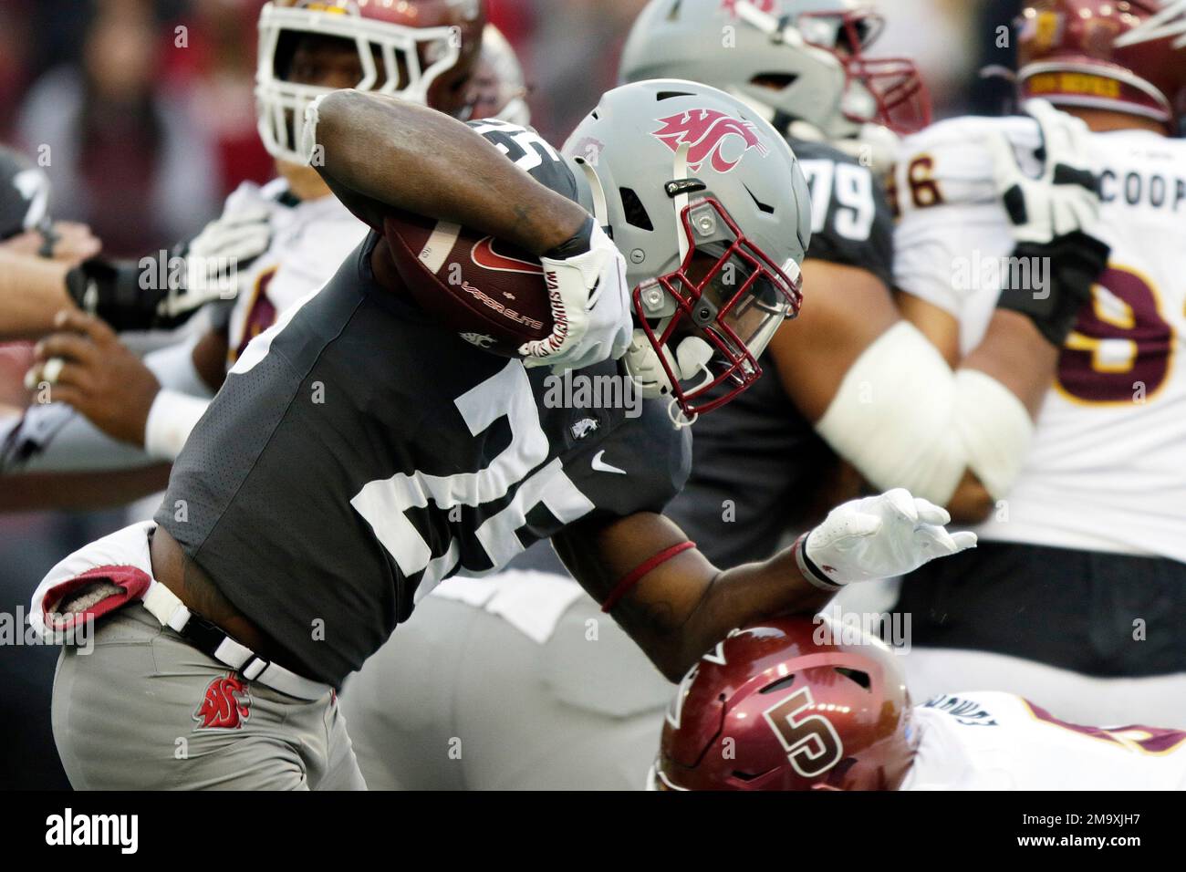 Washington State running back Nakia Watson (25) carries the ball during ...