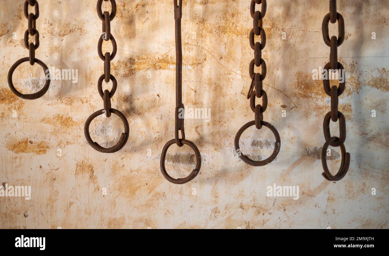 The ancient Basement prison at the north of Thailand. At the present is ...