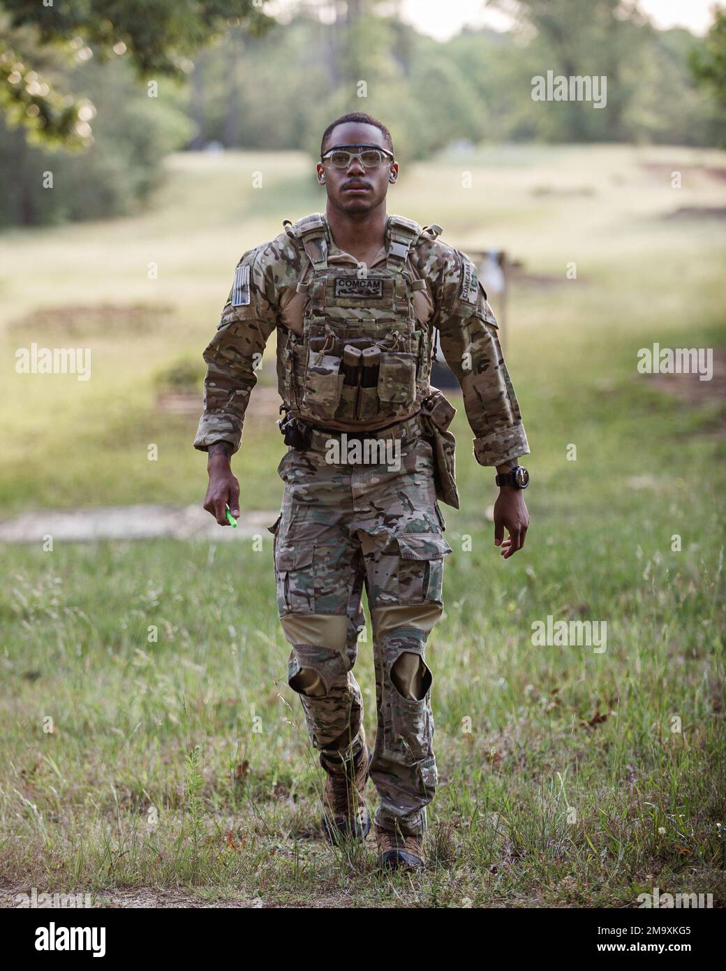 U.S. Army Sgt. Sidney Perry, assigned to 55th Signal Company (Combat ...