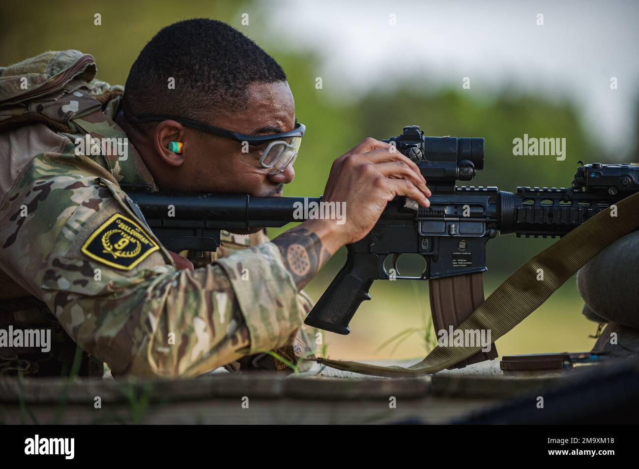 U.S. Army Sgt. Sidney Perry, assigned to 55th Signal Company (Combat ...