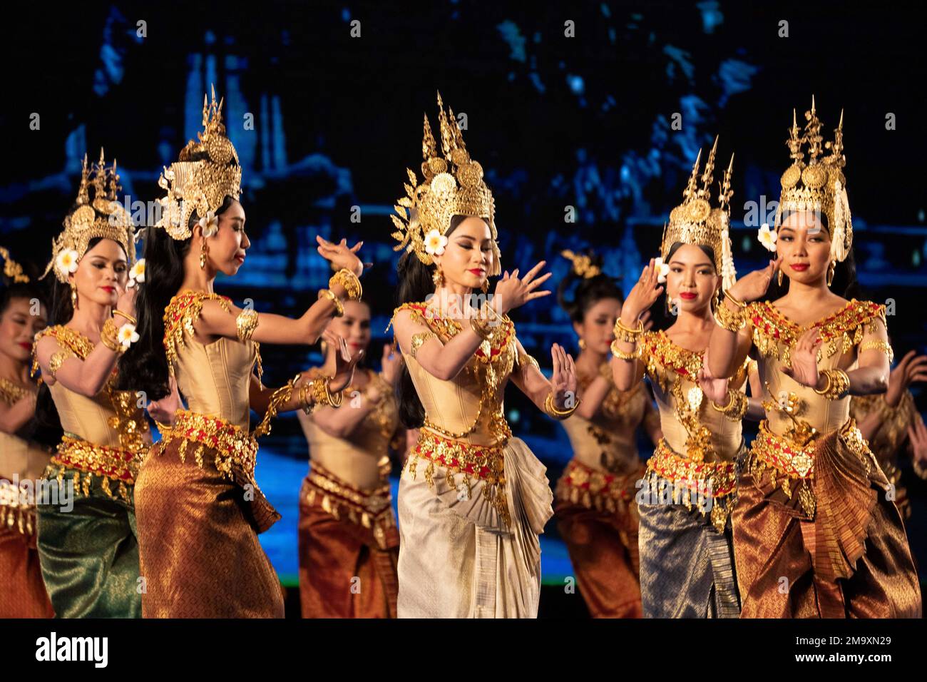 A traditional Khmer dance is performed at the Association of Southeast ...