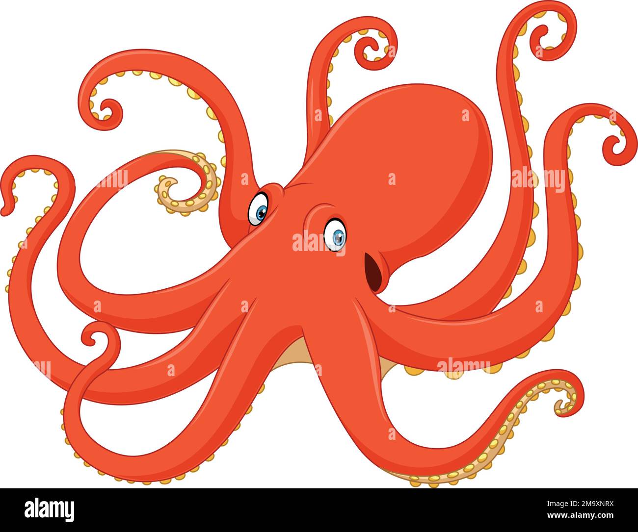 Octopus on the beach art Stock Vector Images - Alamy