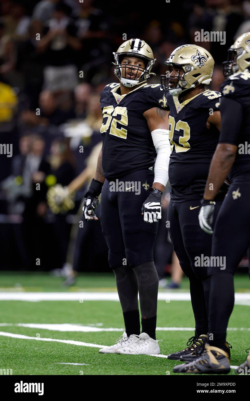 New Orleans Saints defensive end Marcus Davenport (92) during an NFL ...