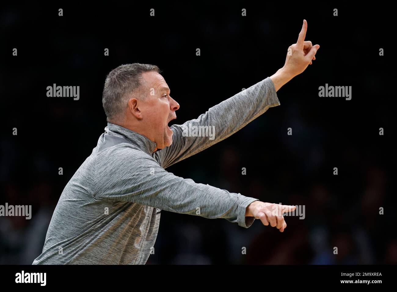 Denver Nuggets head coach Michael Malone during the second half of an ...
