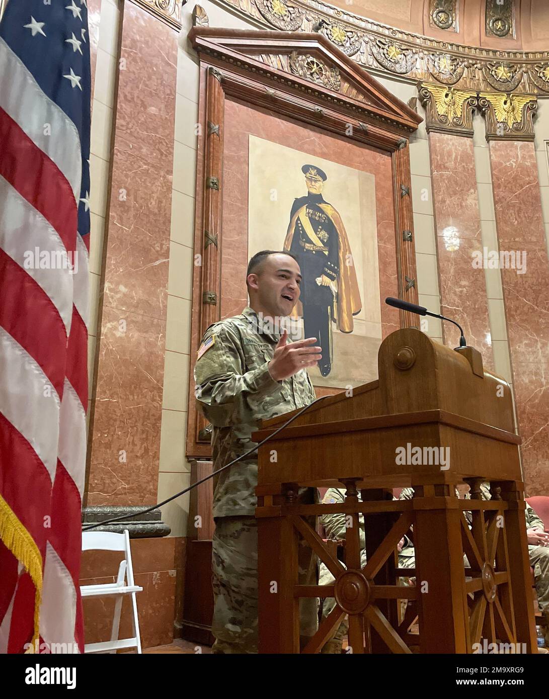 Indiana National Guard 1st Lt. Alexander Tanaskovich, the company ...
