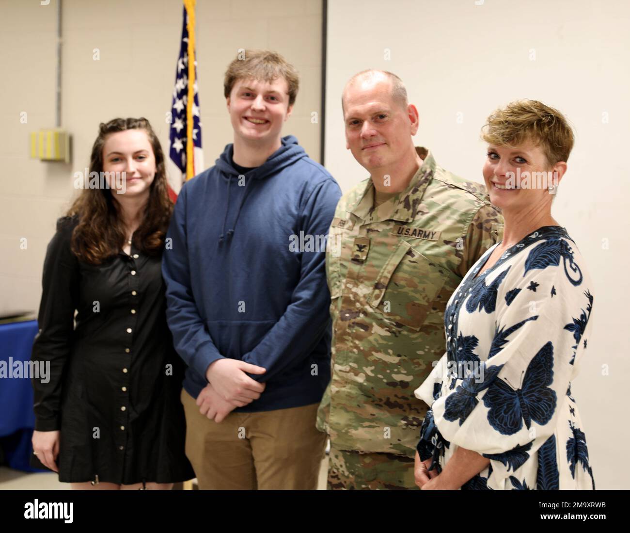 Indiana National Guard Col. Michael Fish, Valparaiso, the 38th Infantry ...