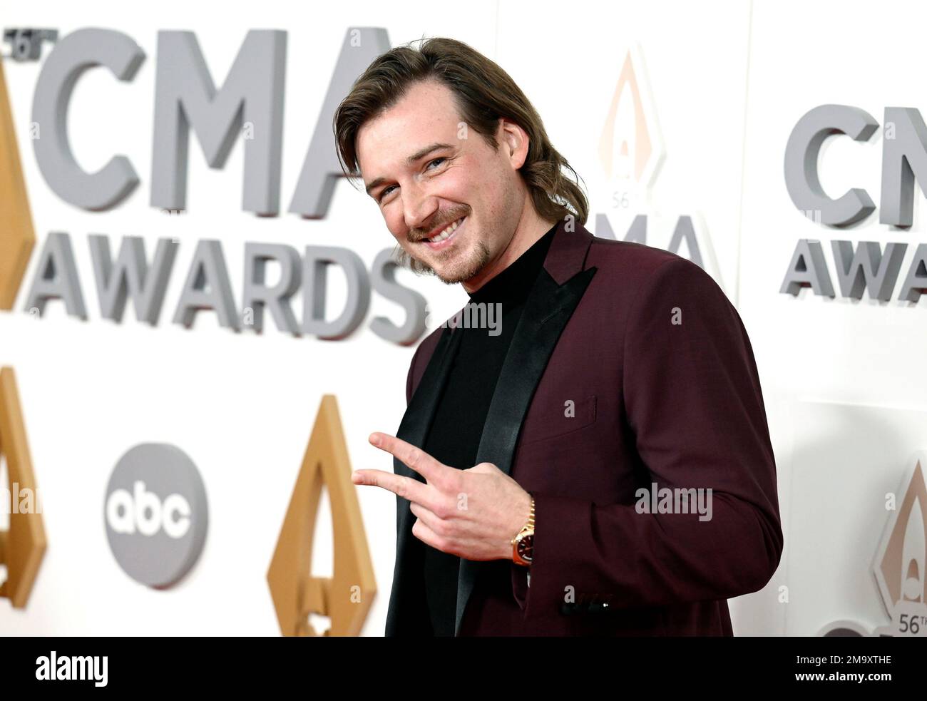 Morgan Wallen arrives at the 56th Annual CMA Awards on Wednesday, Nov ...