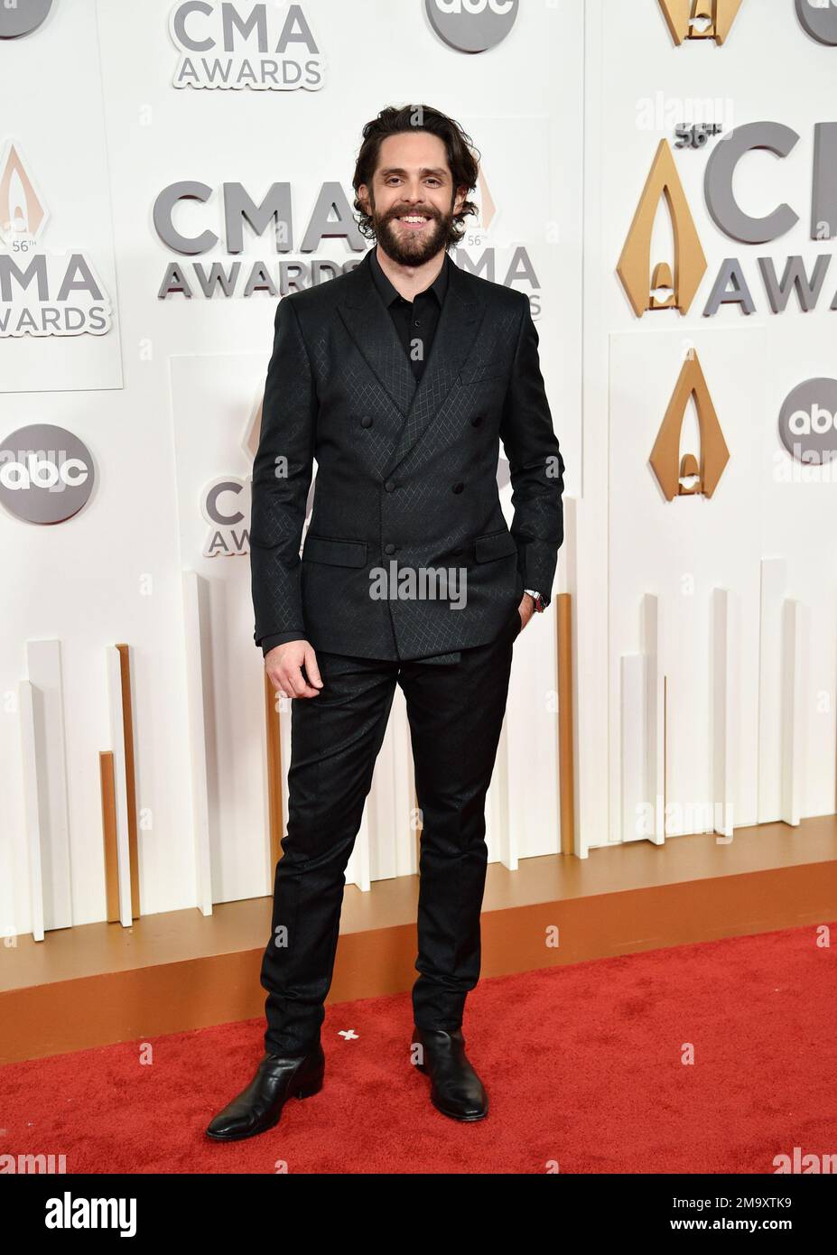 Thomas Rhett arrives at the 56th Annual CMA Awards on Wednesday, Nov. 9 ...