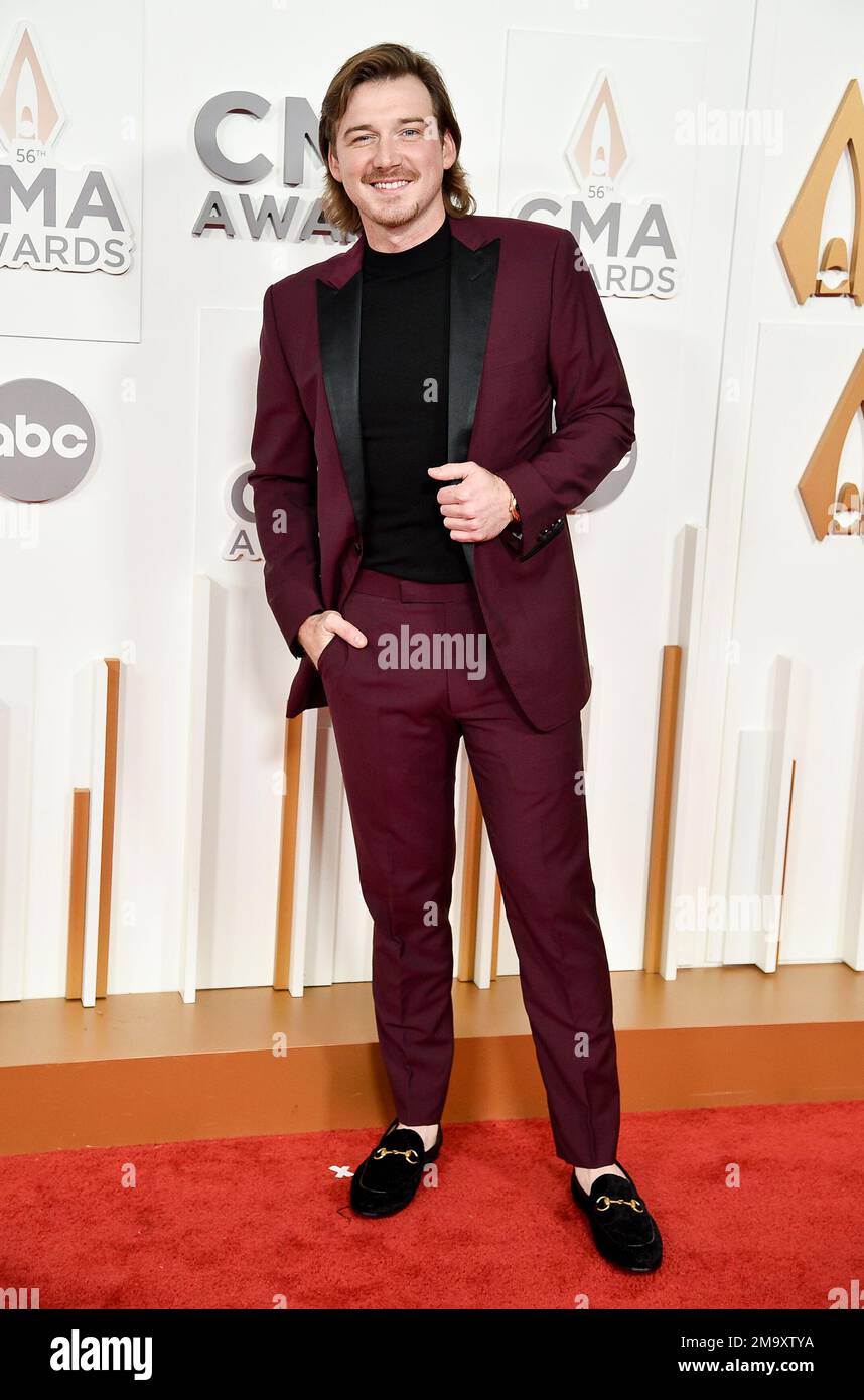 Morgan Wallen arrives at the 56th Annual CMA Awards on Wednesday, Nov ...