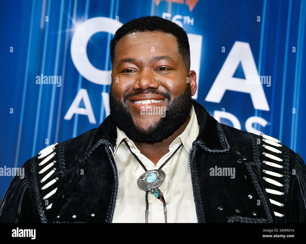 Michael Trotter Jr. of The War and Treaty poses in the press room at ...