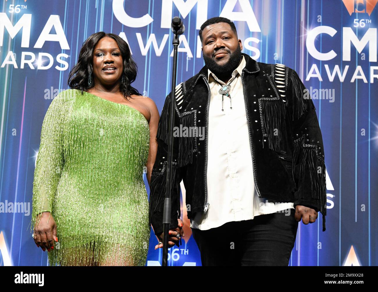 Tanya Trotter, left, and Michael Trotter Jr. of The War and Treaty pose ...