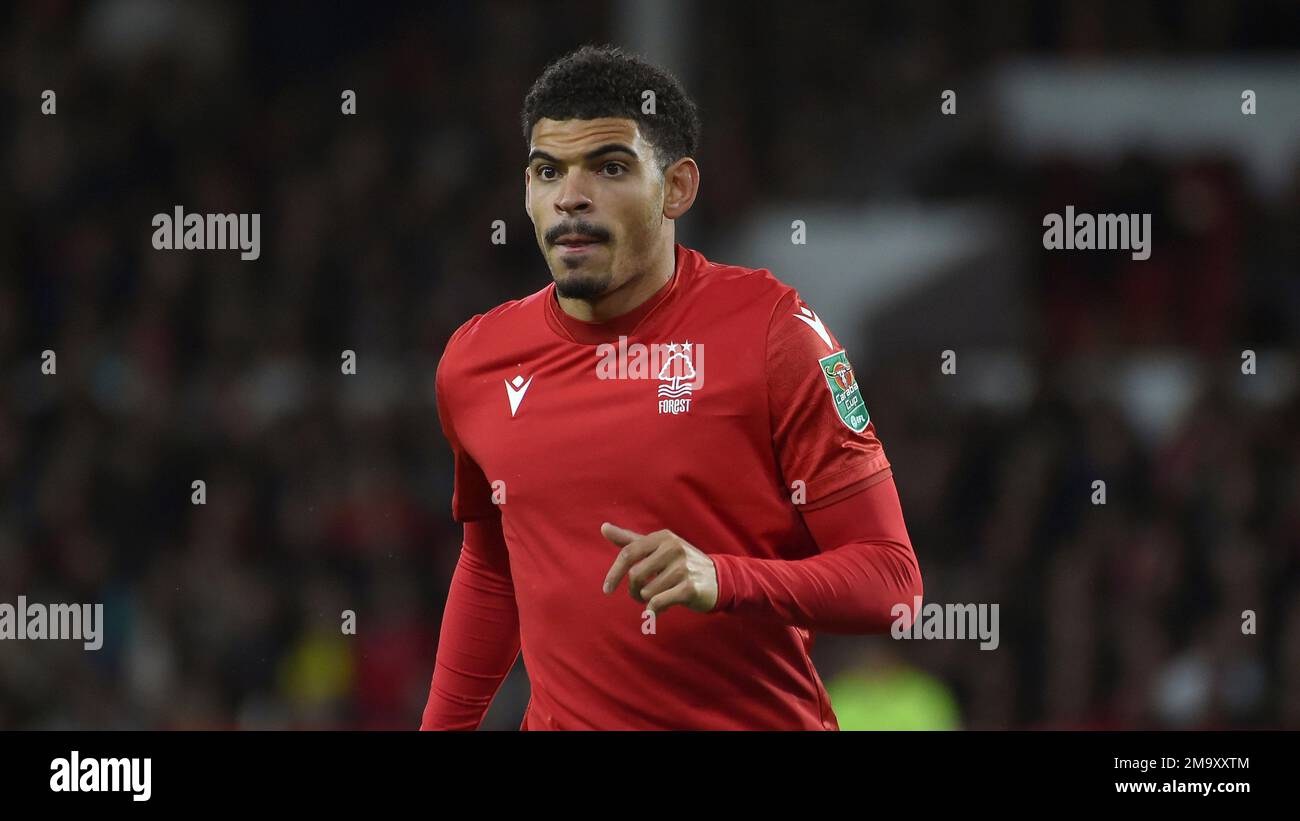 Nottingham Forest's Morgan Gibbs-White during the English League Cup ...