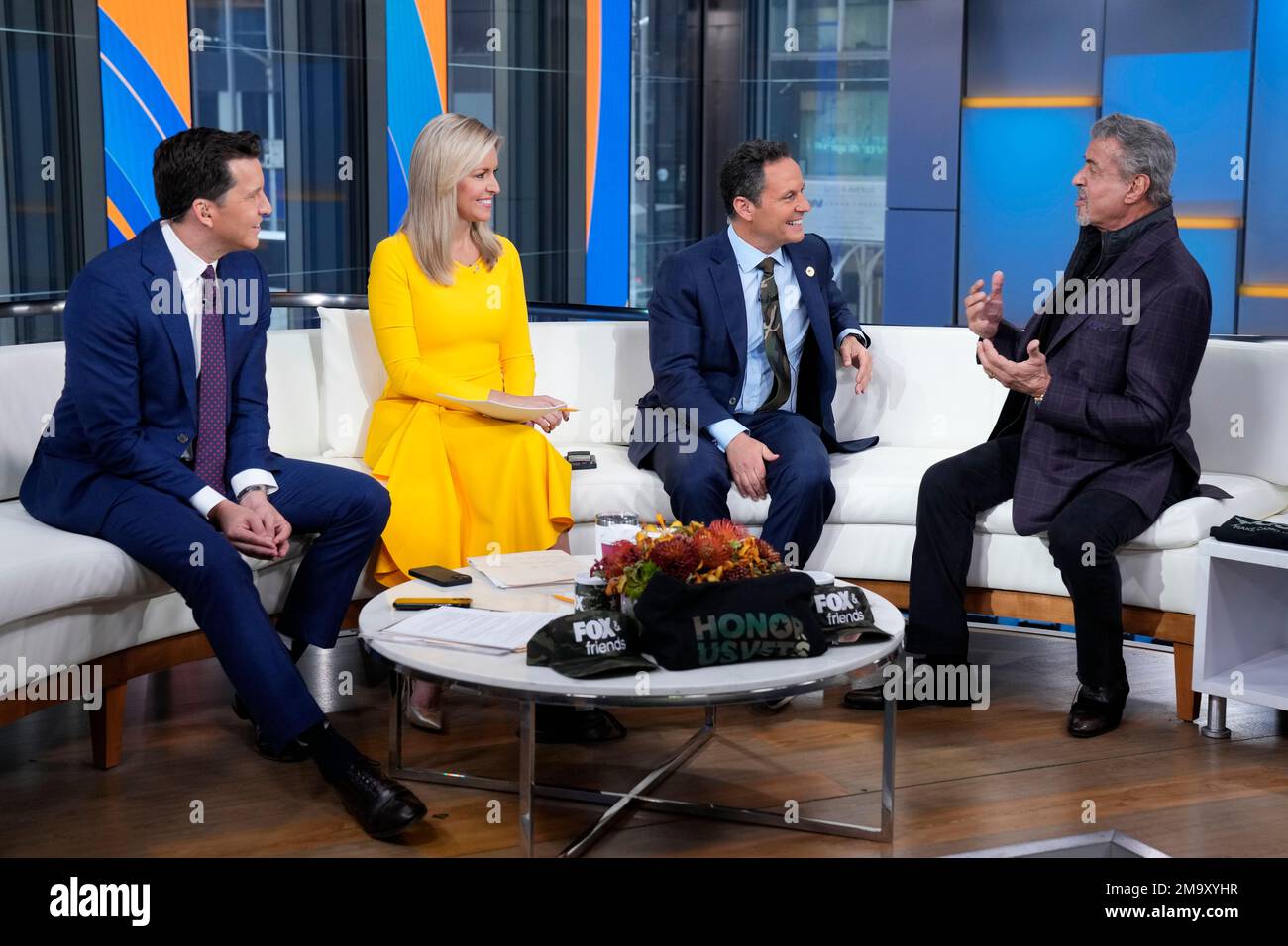 Will Cain, from left, Ainsley Earhardt, Brian Kilmeade and Sylvester ...