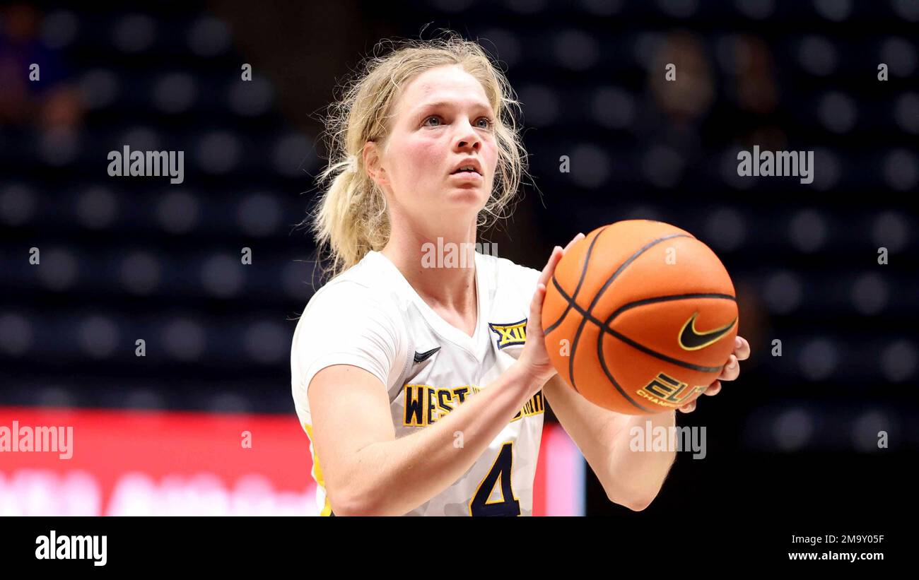 West Virginia's Danni Nicholas #4 takes a free throw against USC ...