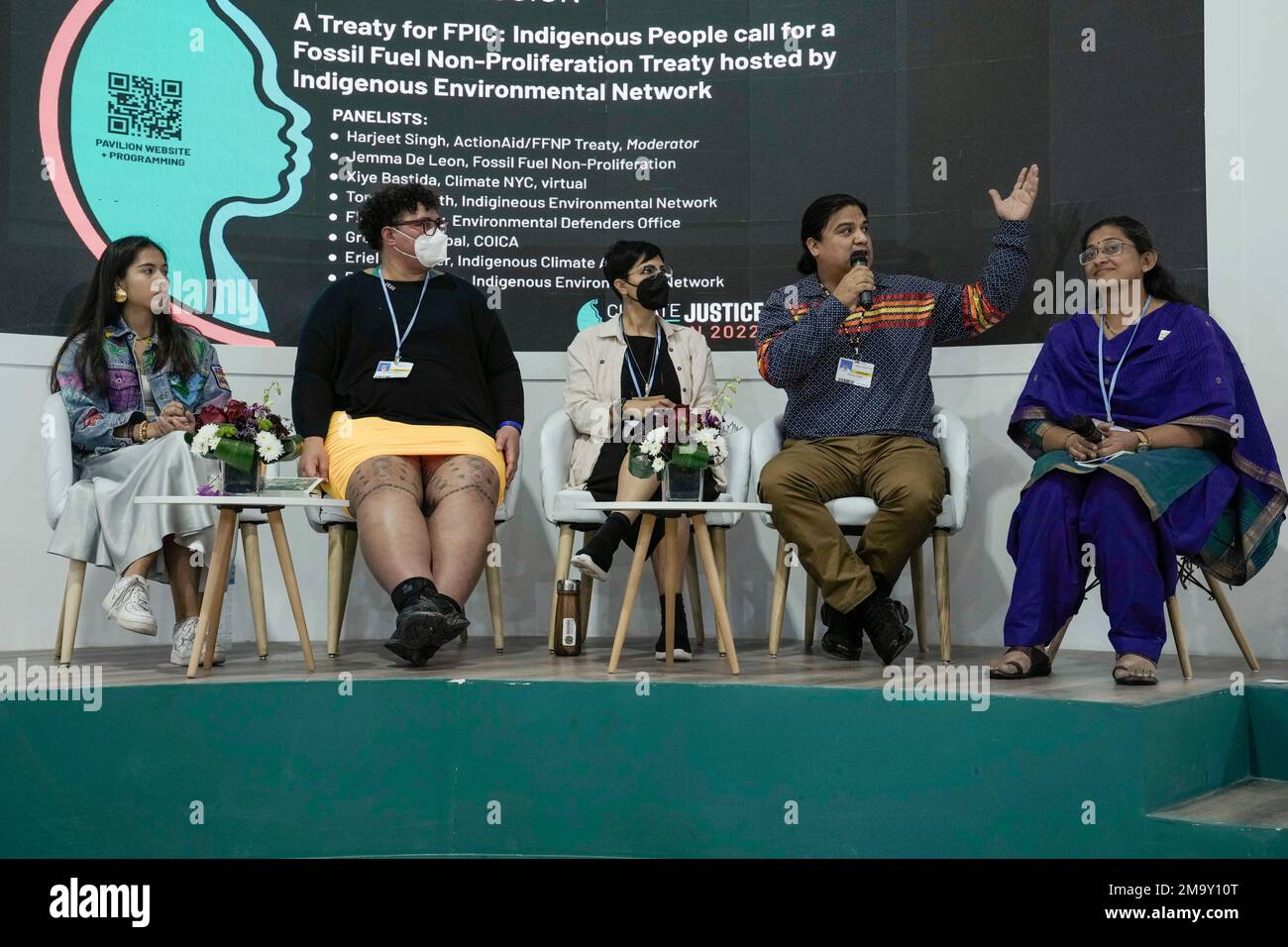 From right, Jyoti Awasthi, moderator, Thomas Joseph, Indigenous ...