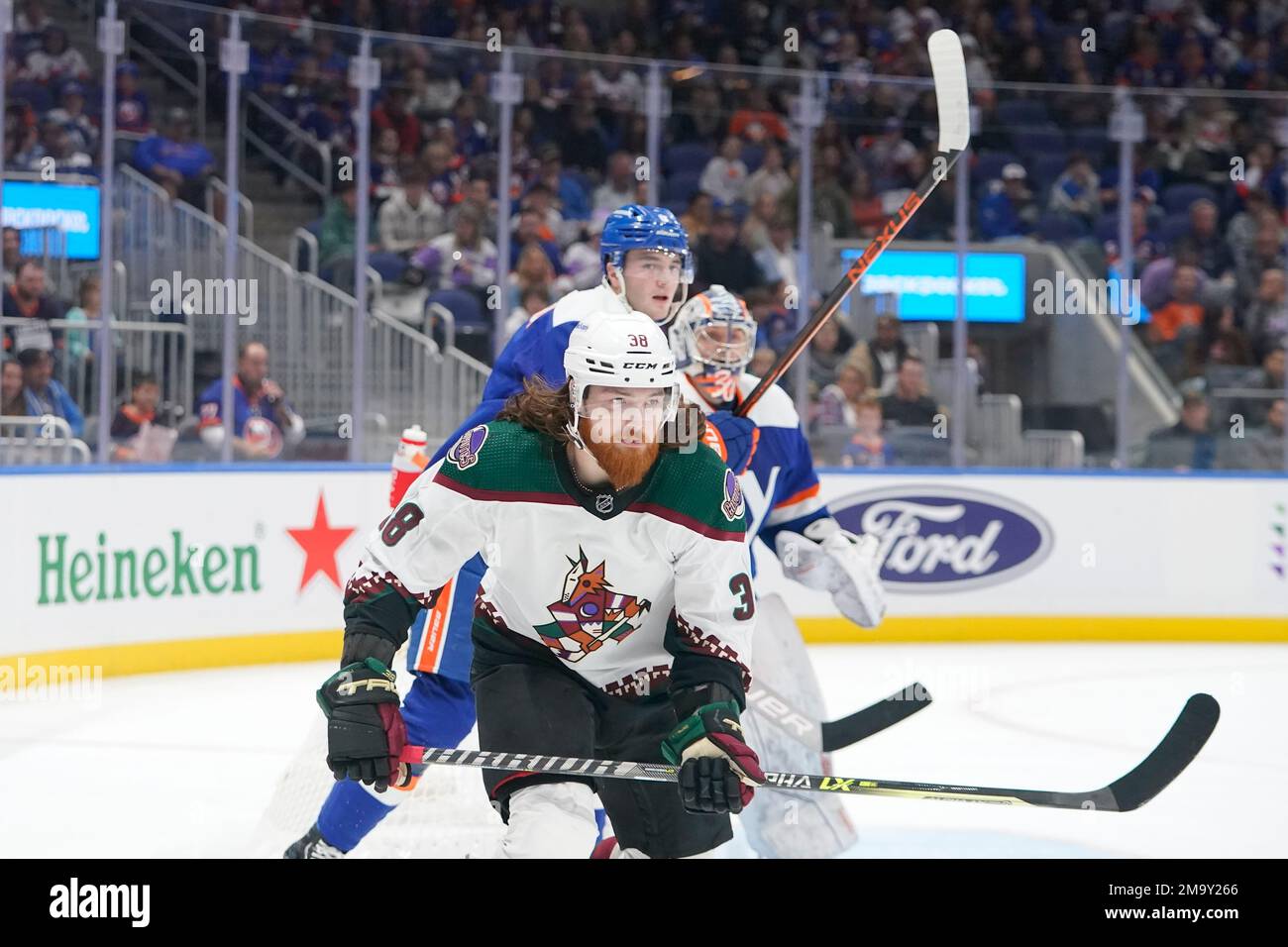 Arizona Coyotes' Liam O'Brien (38) during the first period of an NHL ...