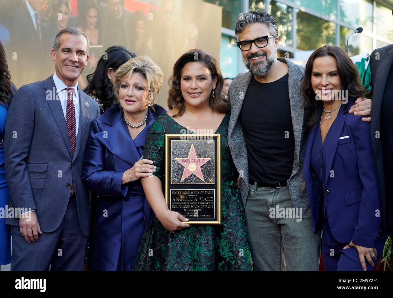 Mexican actor/singer/radio personality Angelica Vale, center, is joined ...