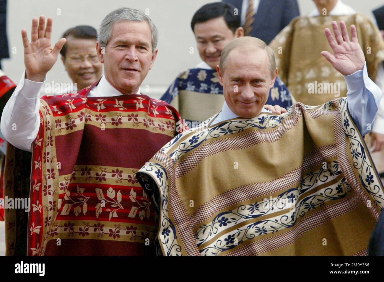 FILE - U.S. President George W. Bush, left, and Russian President ...