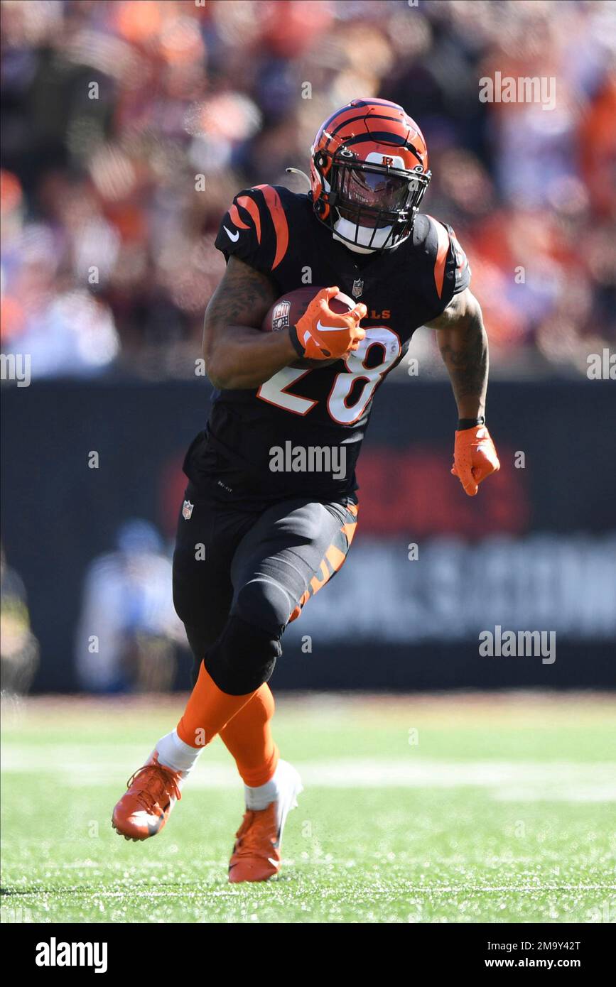 Cincinnati Bengals running back Joe Mixon (28) carries the ball during ...