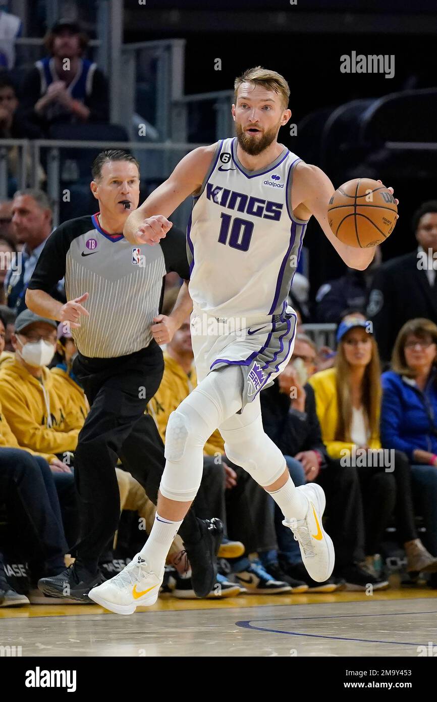 Sacramento Kings forward Domantas Sabonis (10) during an NBA basketball ...