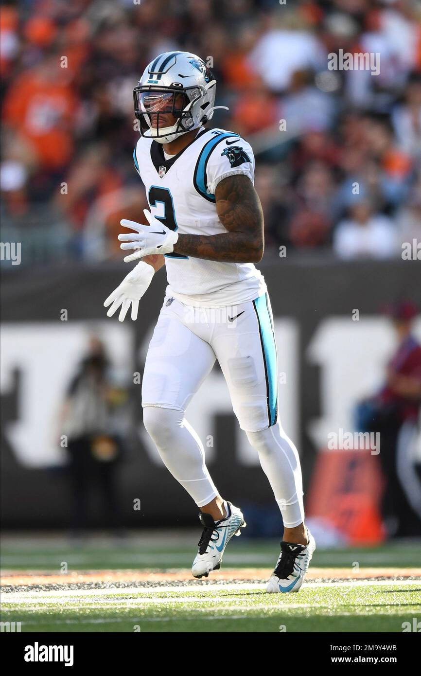 Carolina Panthers wide receiver DJ Moore (2) runs for the play during ...