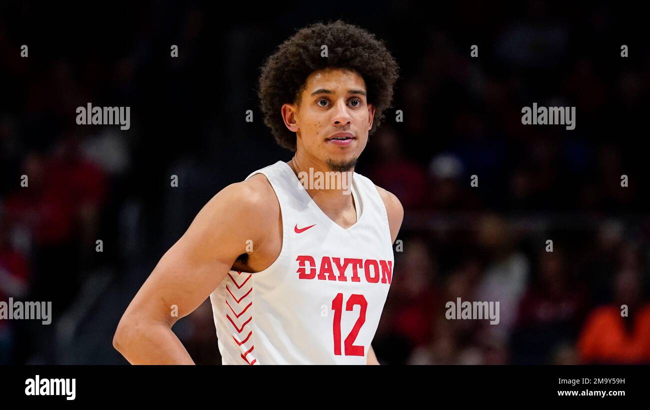 Dayton forward Zimi Nwokeji (12) plays during an NCAA college ...