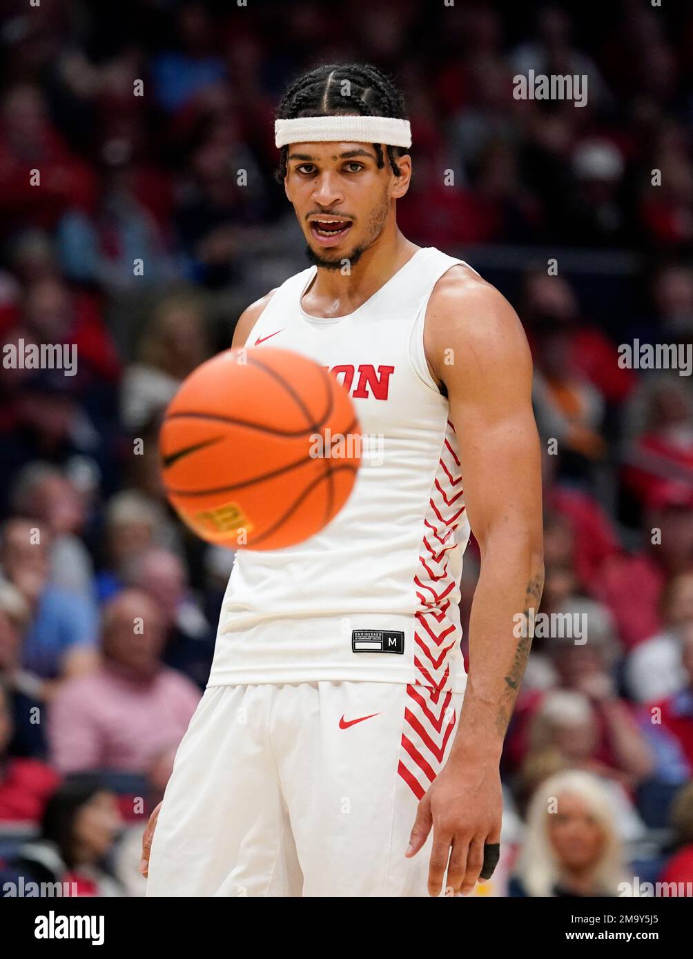 Dayton forward Toumani Camara plays during the first half of an NCAA ...