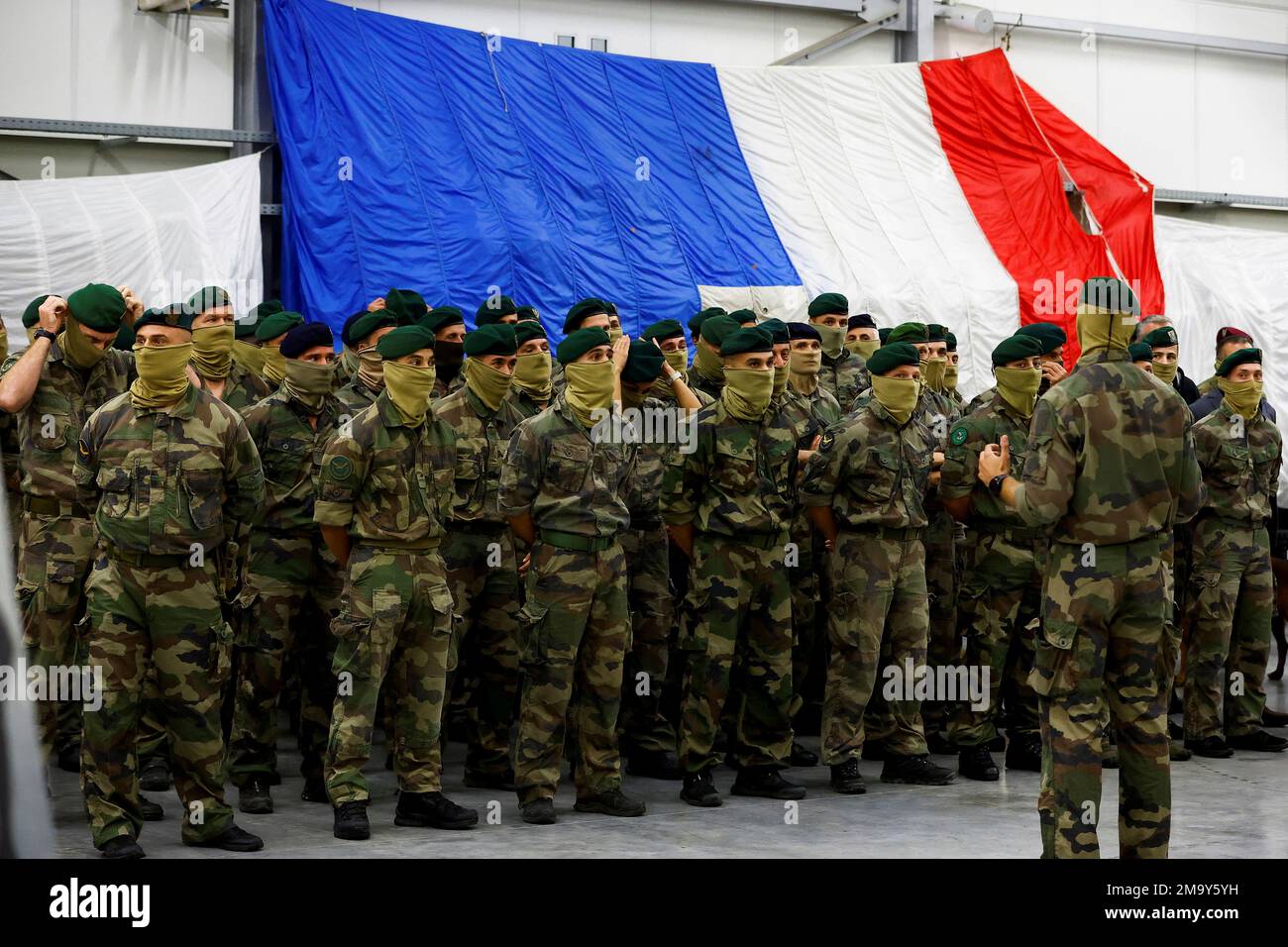 Soldiers of the French Commando Hubert, a special forces unit of the ...