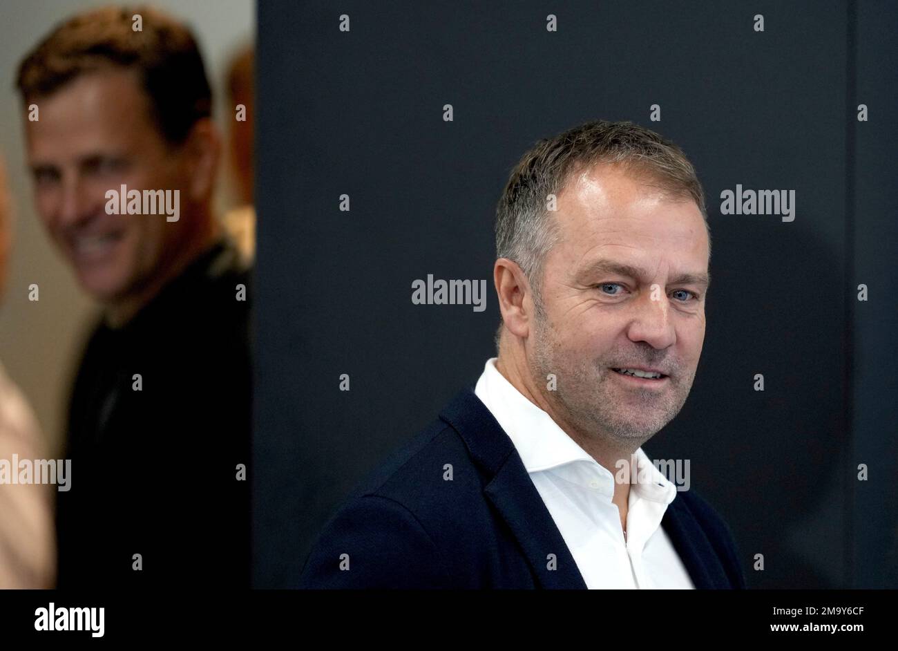 CORRECTS PHOTOGRAPHERS NAME --- German national soccer coach Hansi ...