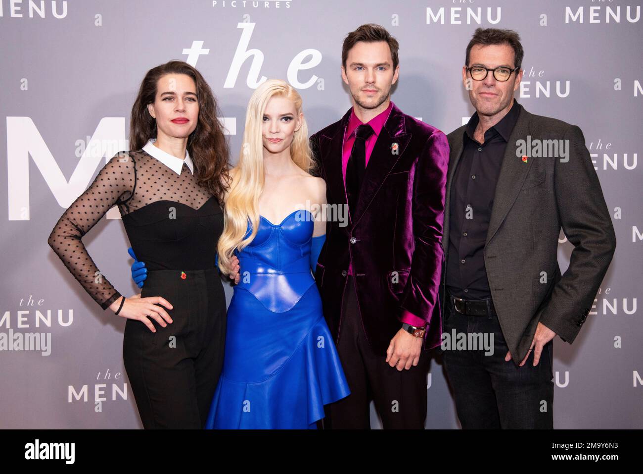 Betsy Koch, Anya Taylor-Joy, Nicholas Hoult and Mark Mylod pose for ...