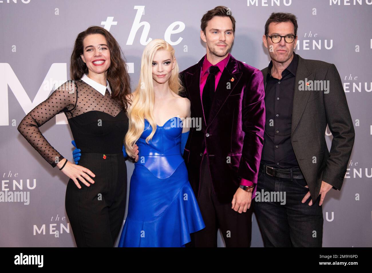 Betsy Koch, Anya Taylor-Joy, Nicholas Hoult and Mark Mylod pose for ...