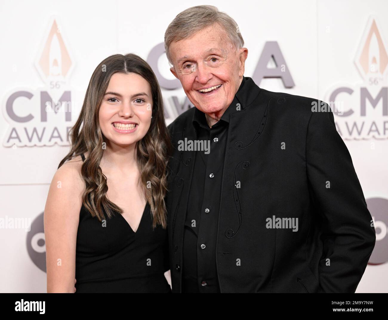 Bill Anderson, right, arrives at the 56th Annual CMA Awards on ...