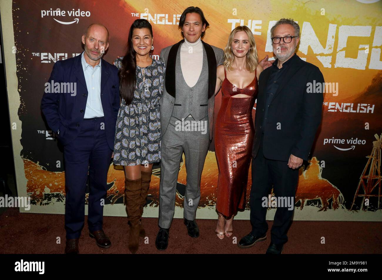 Director Hugo Blick, from left, actors Kimberly Guerrero, Chaske ...