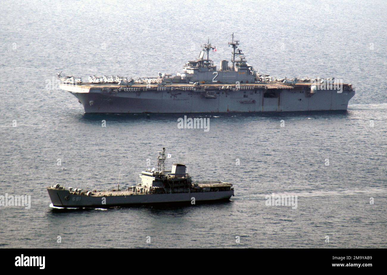 An Aerial port side view of the Republic of Korea (KOR) ALLIGATOR CLASS ...
