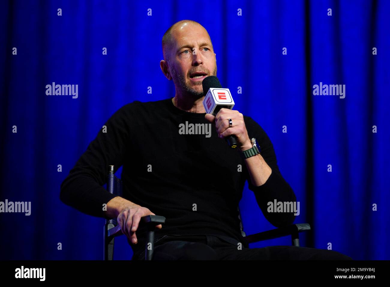 United States men's national team soccer coach Gregg Berhalter speaks ...