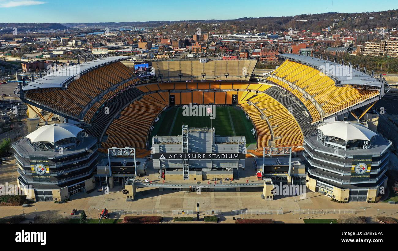 This is Acrisure Stadium, the home of the Pittsburgh Steelers on the ...