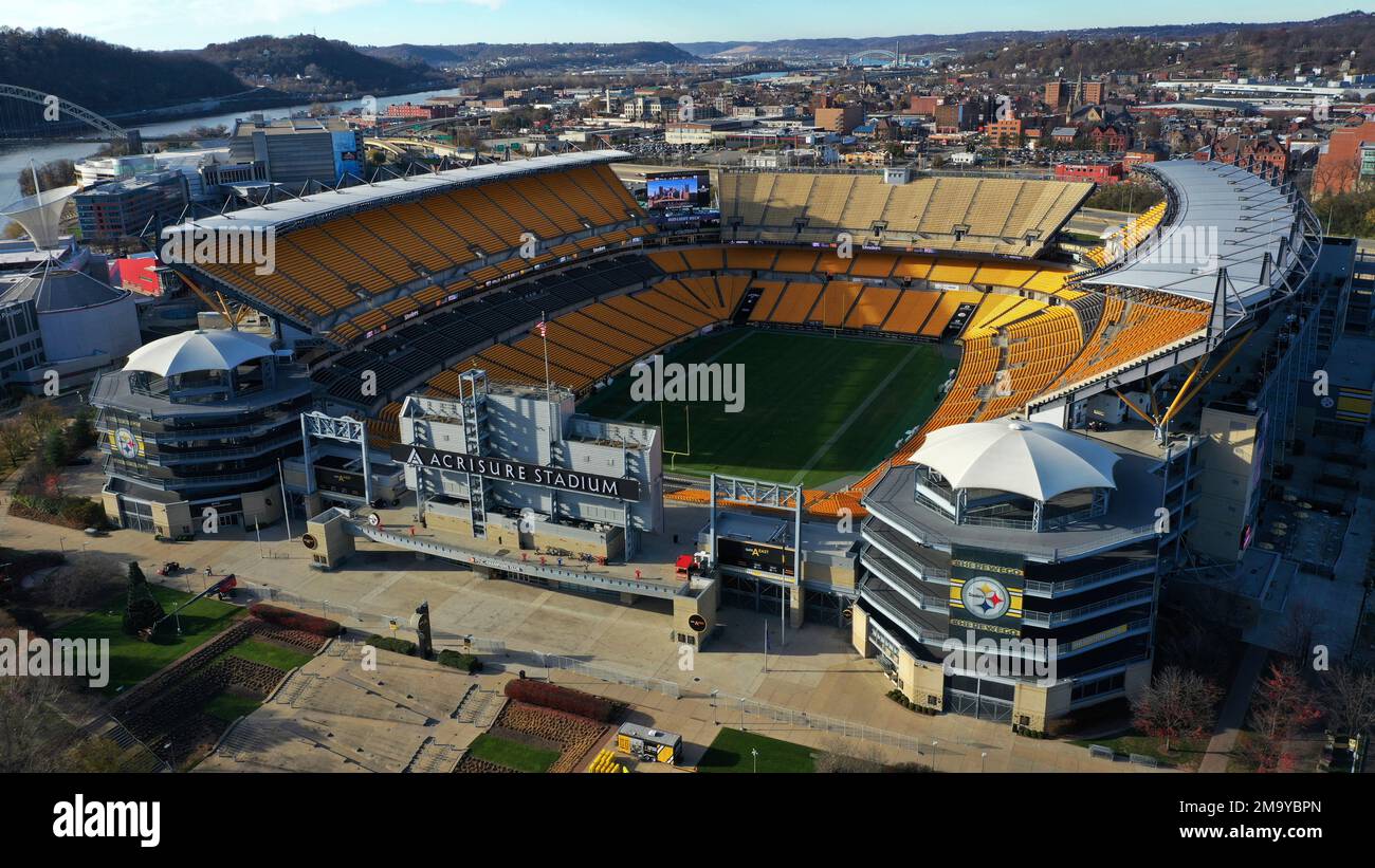 This is Acrisure Stadium, the home of the Pittsburgh Steelers on the ...