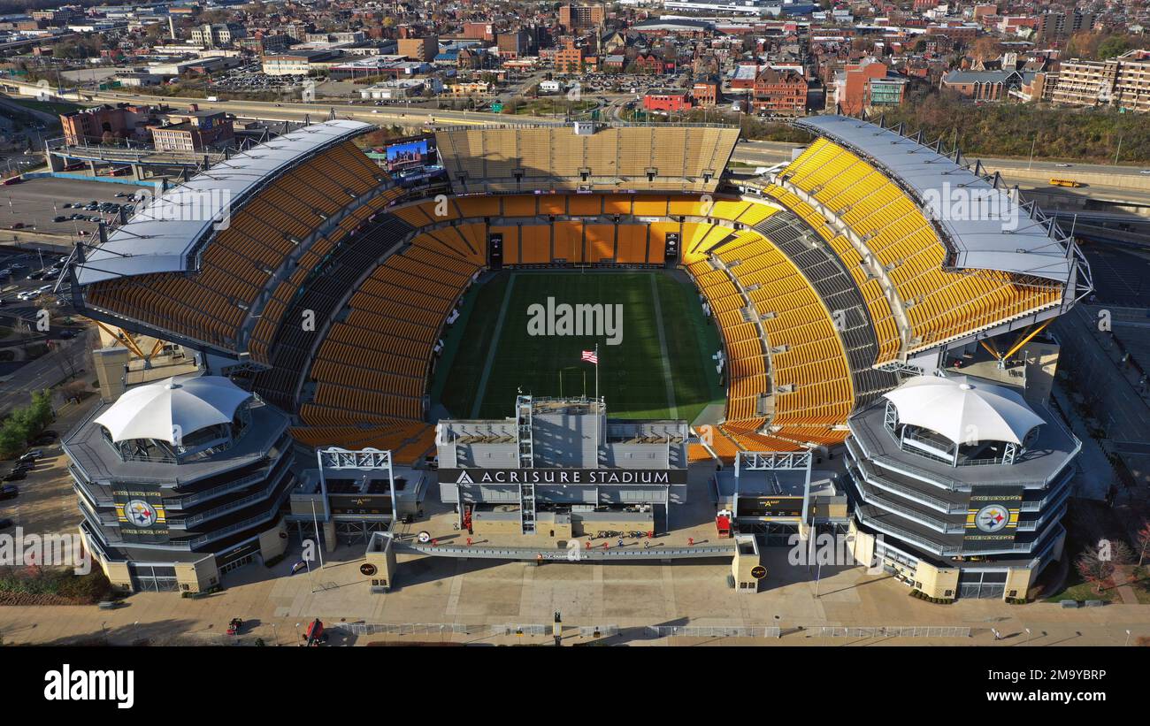 This is Acrisure Stadium, the home of the Pittsburgh Steelers on the ...