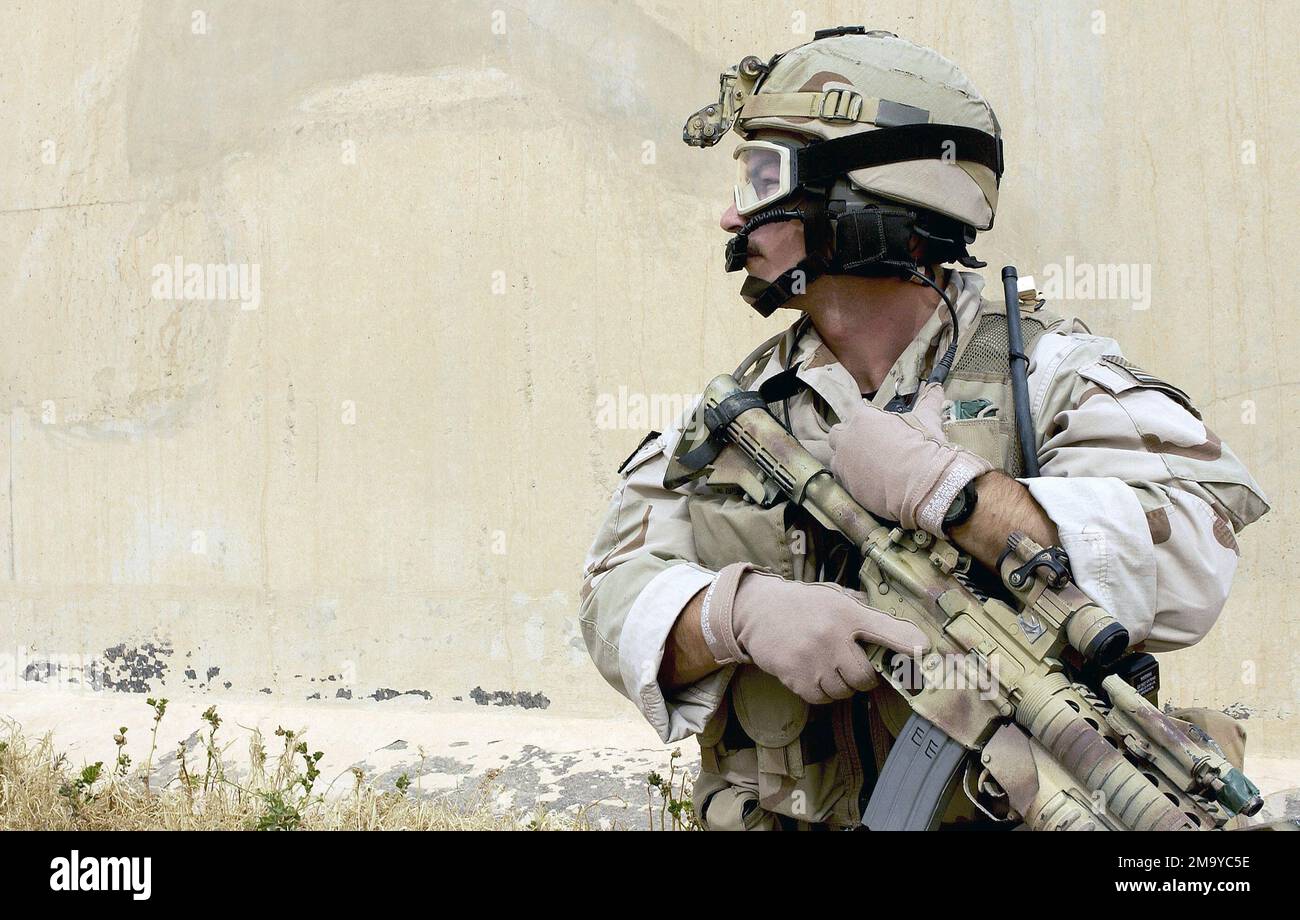 A US Air Force (USAF) Pararescueman, 64th Expeditionary Rescue Squadron ...