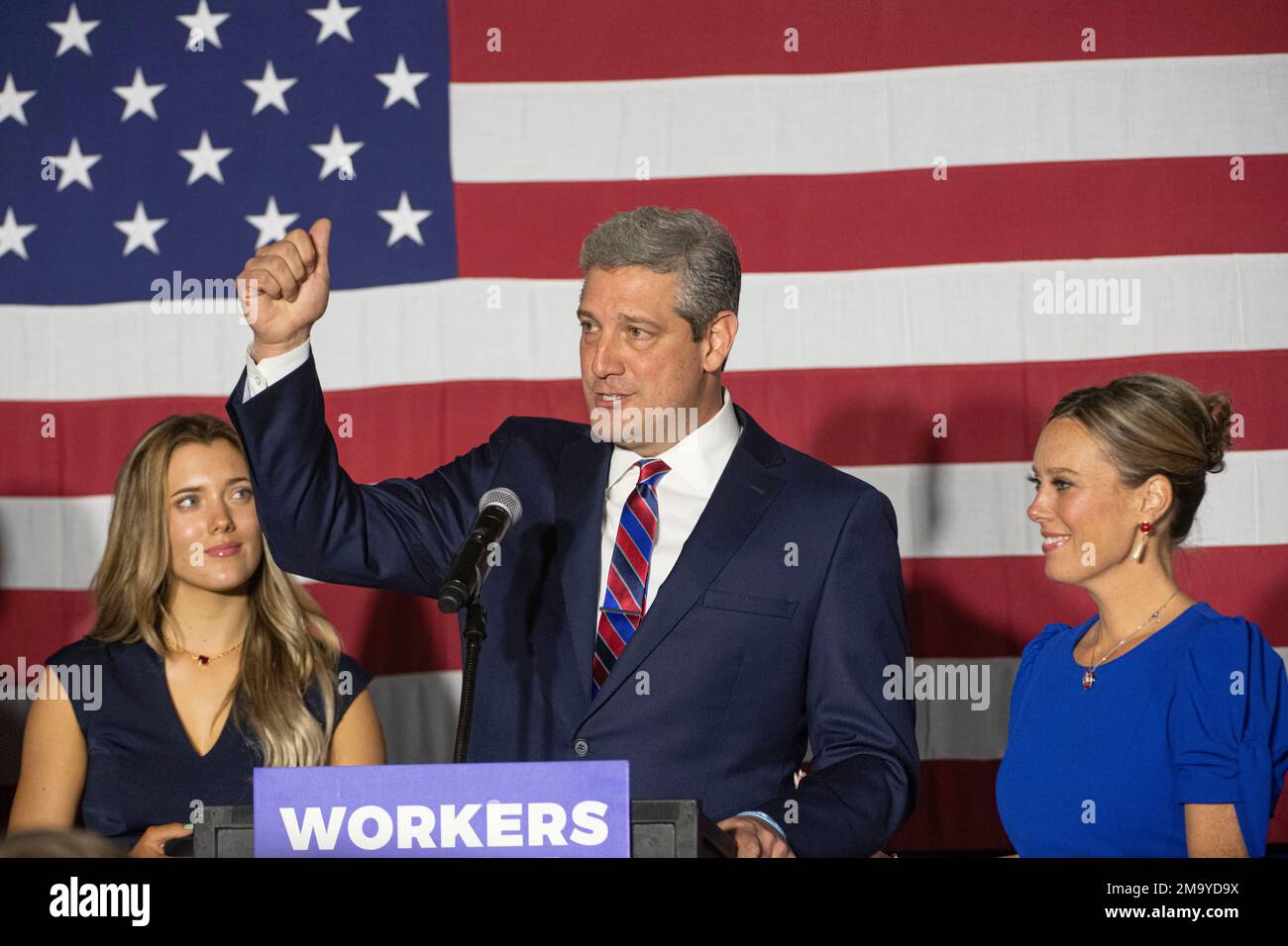 Democratic Senate candidate Tim Ryan, D-Ohio, gives his concession ...